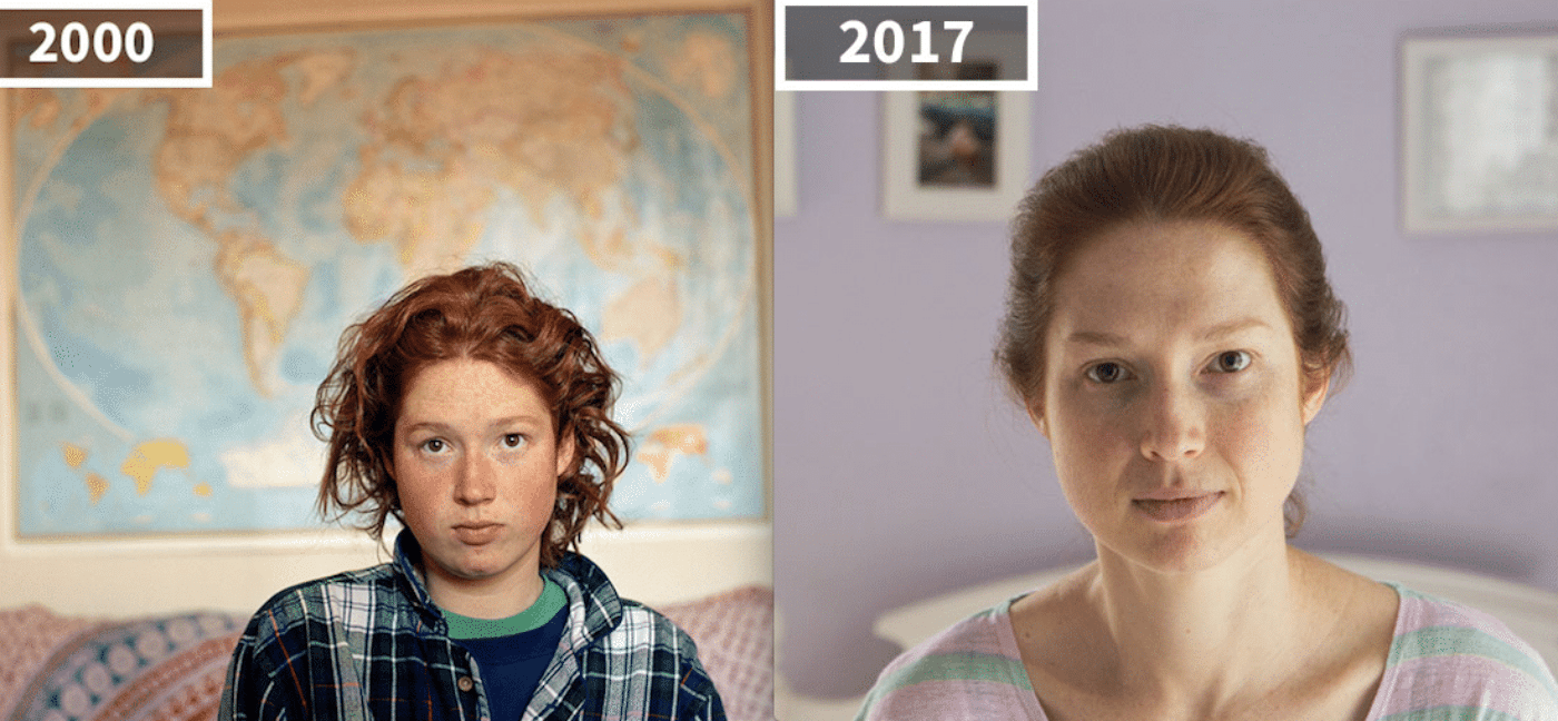 Una fotografa ha mostrato come cambiamo a 17 anni di distanza