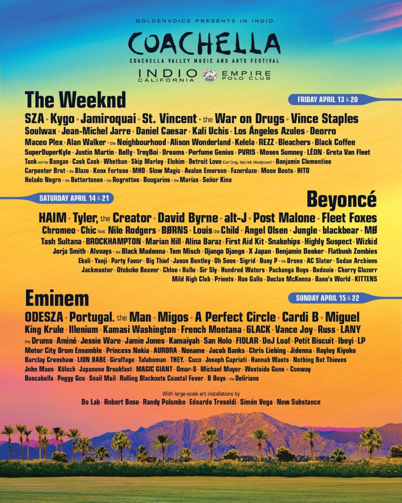 Coachella 2018 | Dove si trova | Biglietti | Prezzi | Artisti | Lineup