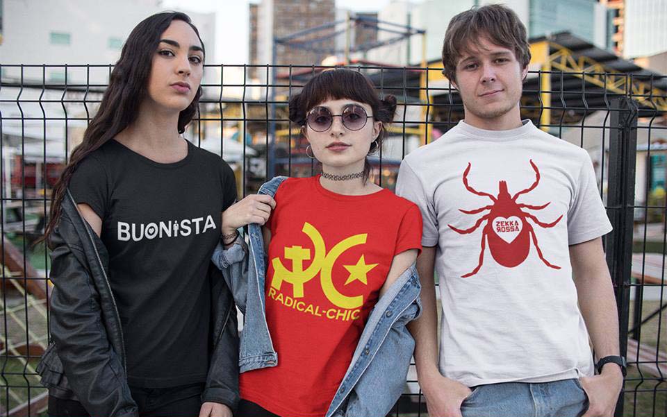 Fieri di essere radical chic, arrivano le magliette "per buonisti"