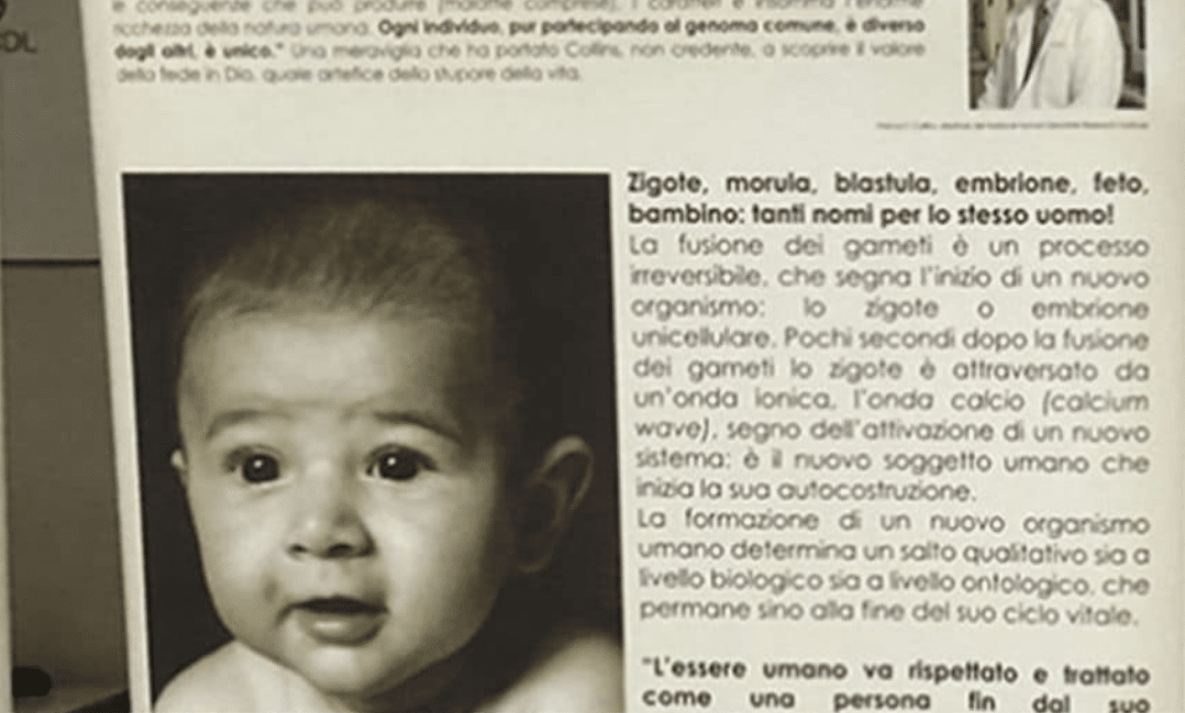 Verona, la propaganda pro-life arriva anche in una scuola pubblica