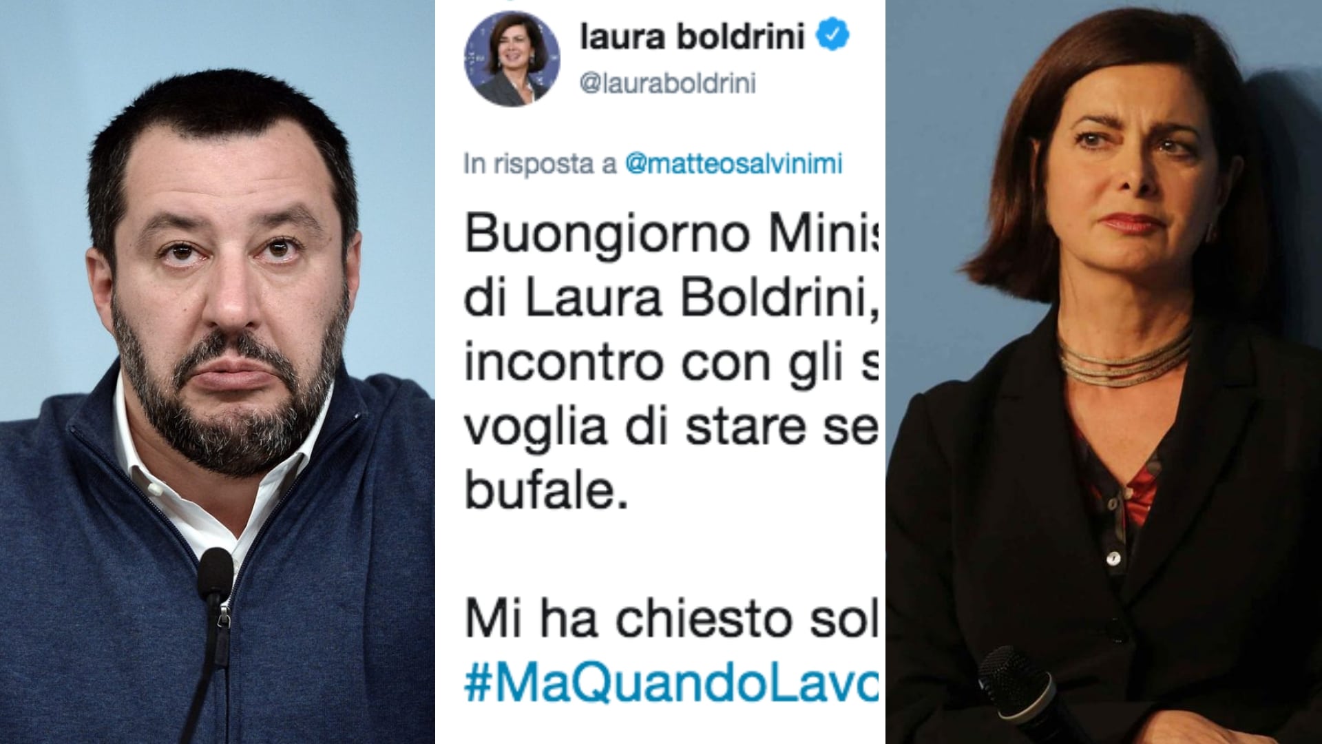 La risposta virale di Laura Boldrini che ha zittito Salvini