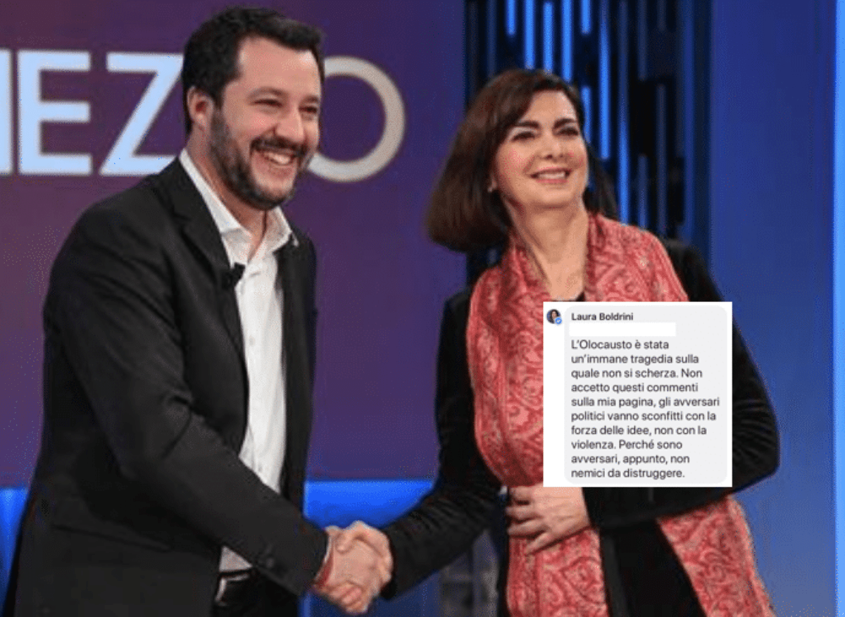 Laura Boldrini difende Matteo Salvini e zittisce un suo fan