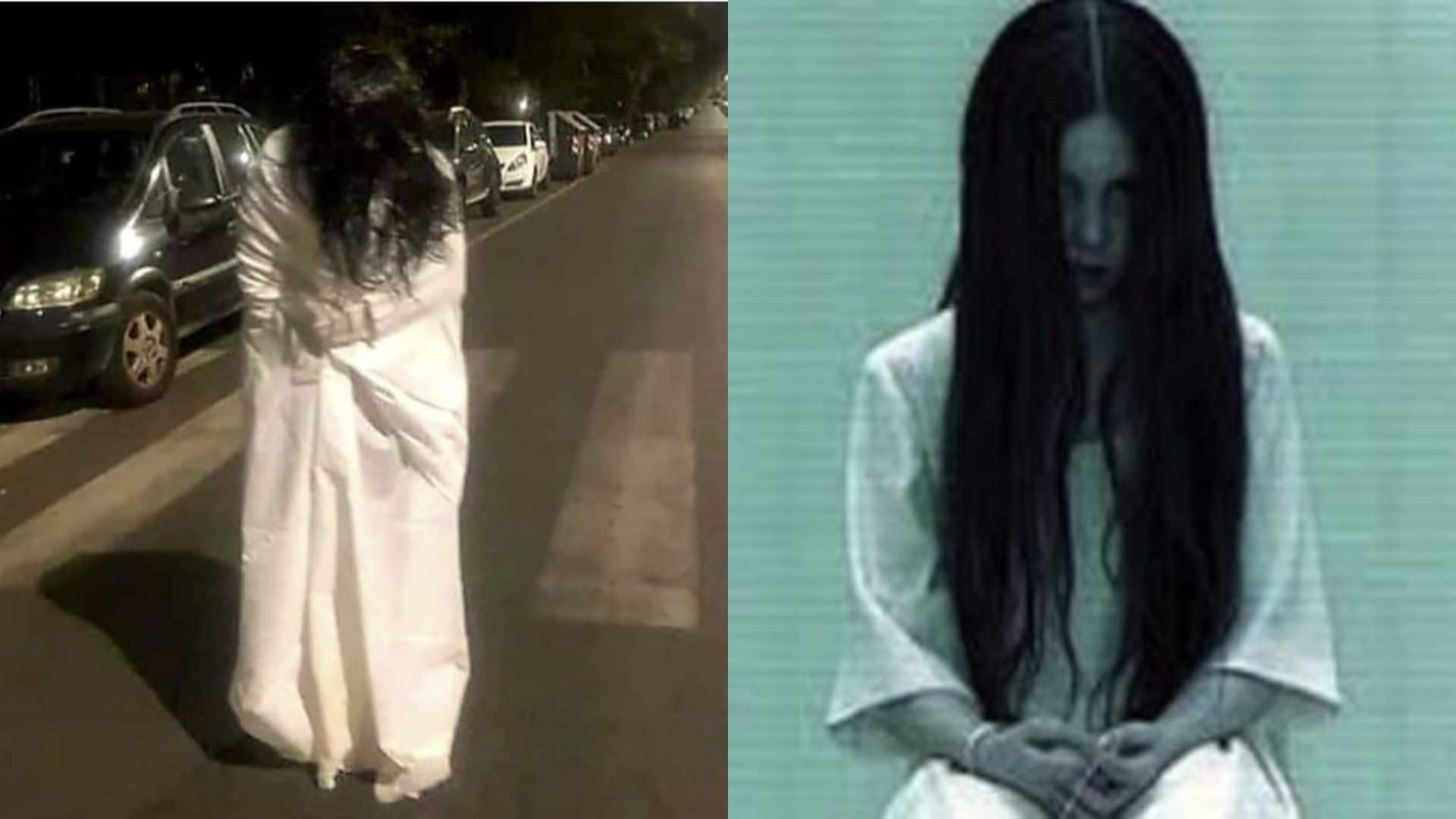 Samara Challenge a Roma: la ragazza di The Ring spaventa Parco Meda