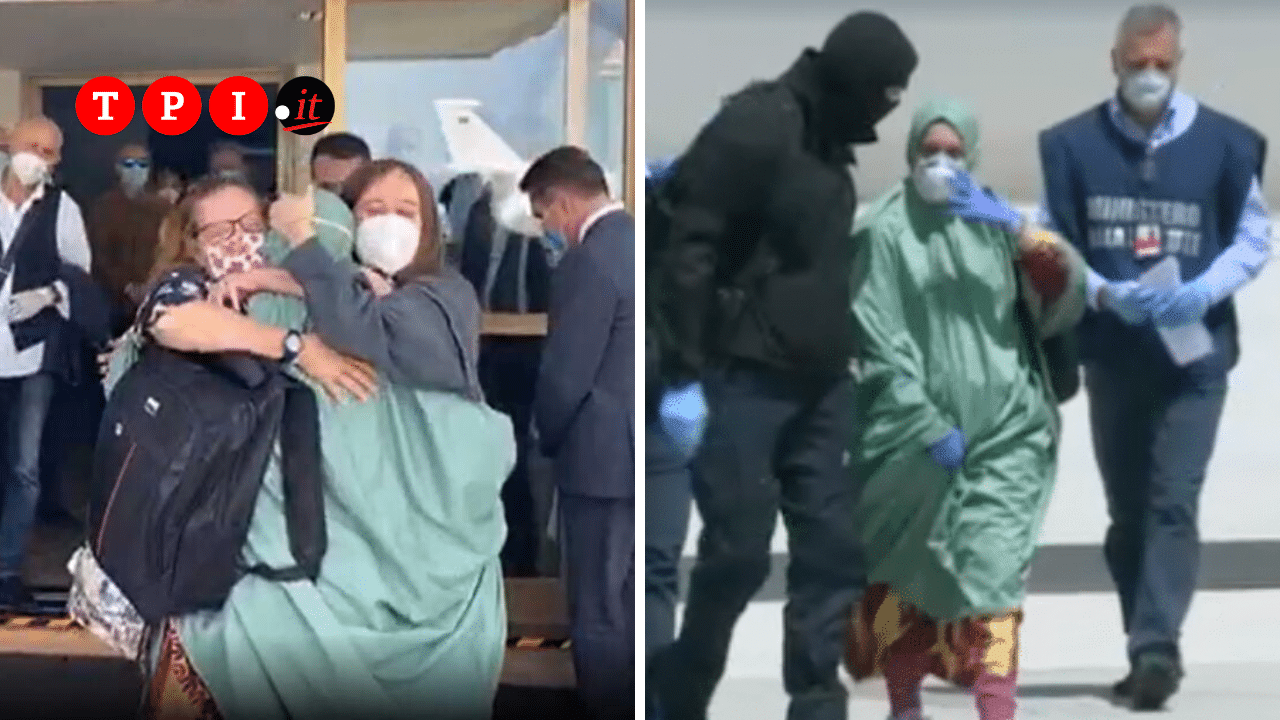 Silvia Romano è arrivata in Italia: le prime immagini da Roma | FOTO
