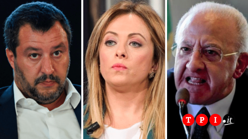 Meloni si scaglia contro De Luca: "Personaggio da avanspettacolo"