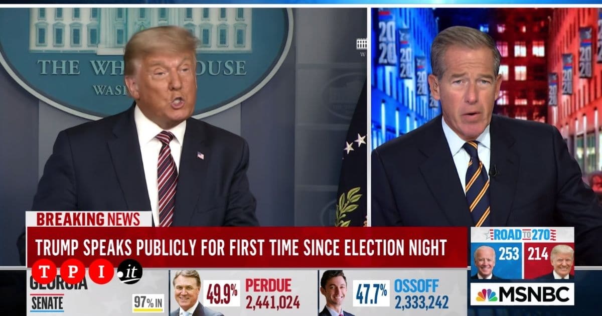 Elezioni Usa, Trump parla vittoria Msnbc interrompe collegamento | VIDEO