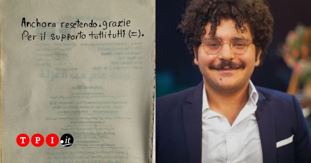 Il messaggio di Patrick Zaky dal carcere: "Resisto, grazie per il supporto"