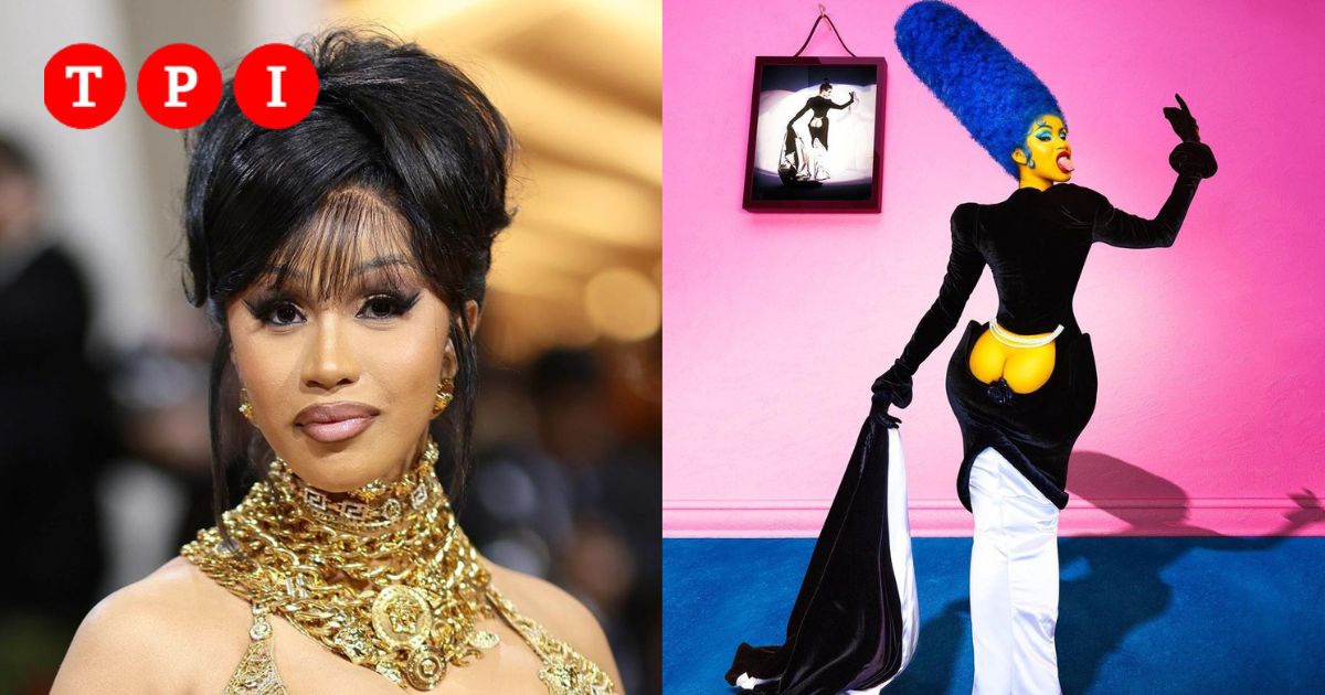 Cardi B "Marge Simpson in Mugler", opera pop di aleXsandro Palombo