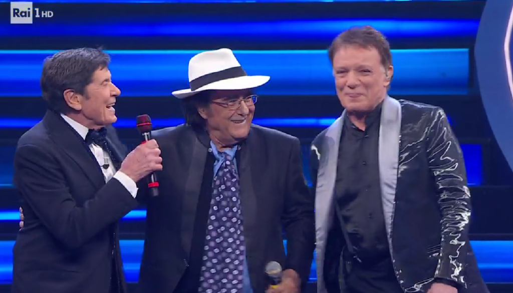 Sanremo 2023, abiti Al Bano, Massimo Ranieri e Gianni Morandi al Festival
