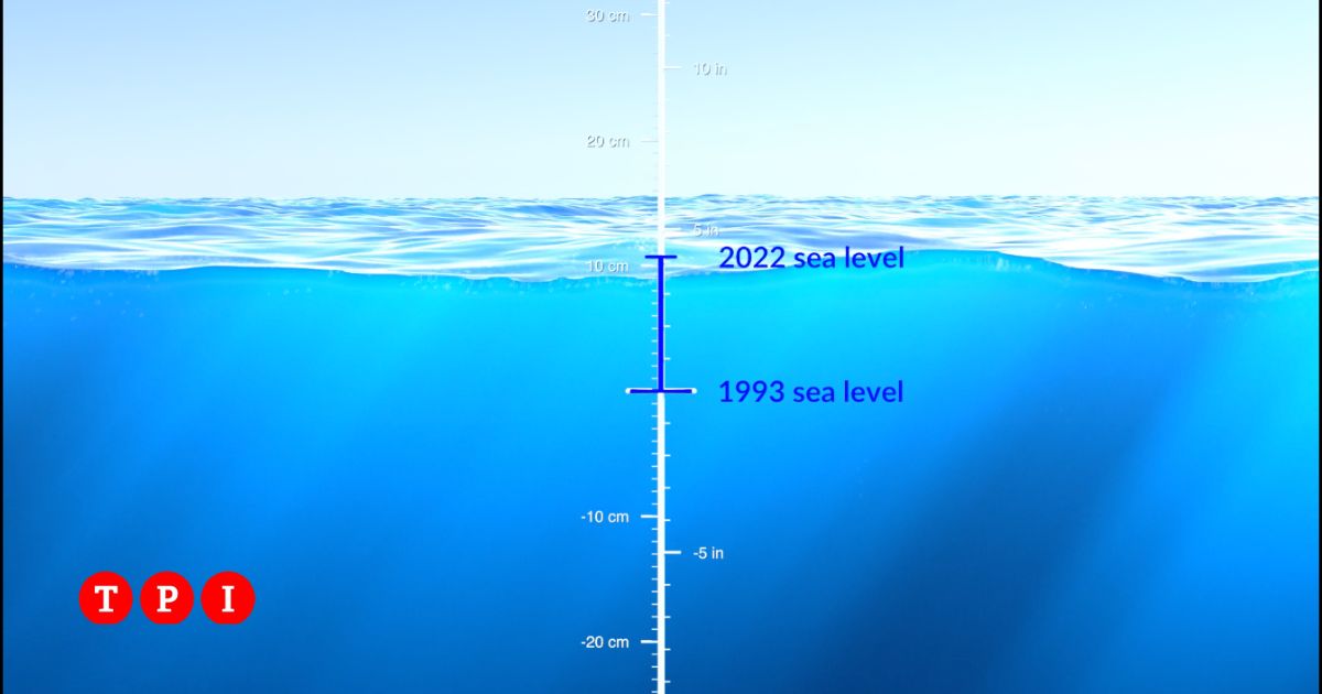 Il livello degli Oceani è cresciuto di 98 millimetri negli ultimi trent ...