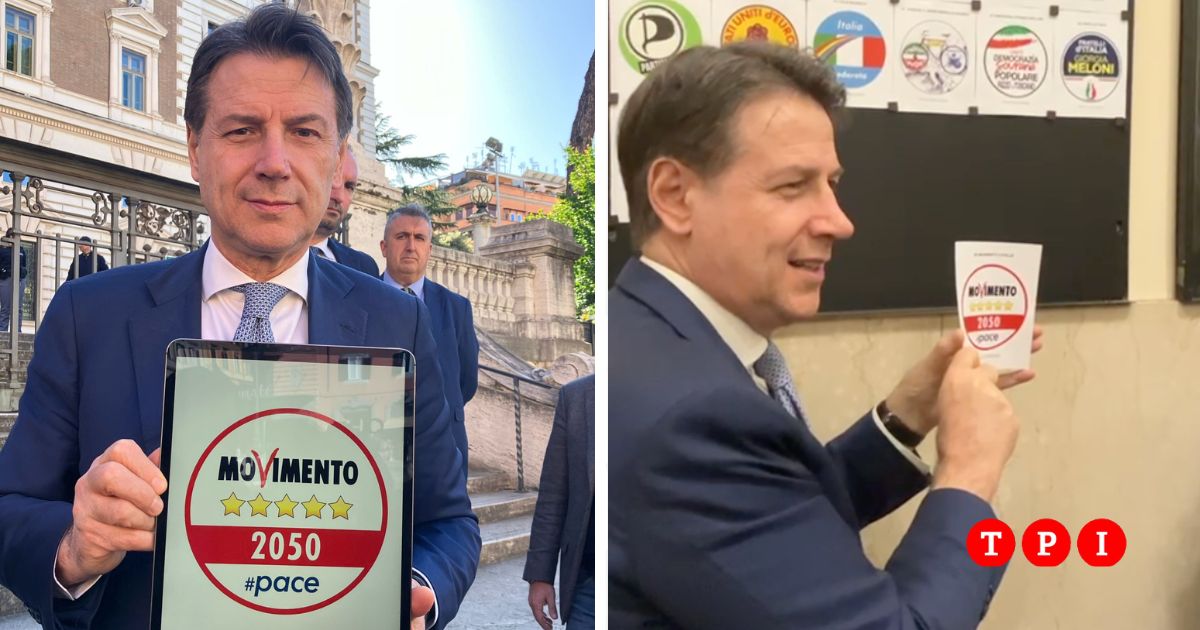 Europee, Conte presenta il simbolo del M5S al Viminale