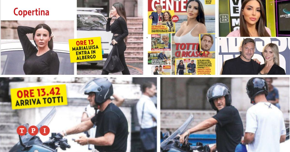 Le foto dell'incontro tra Francesco Totti e Maria Luisa Jacobelli